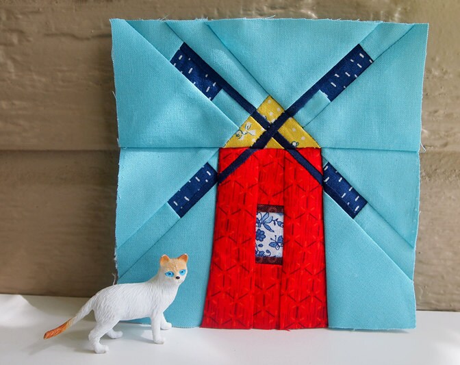 Windmill Paper Pieced Quilt Pattern in PDF - Etsy