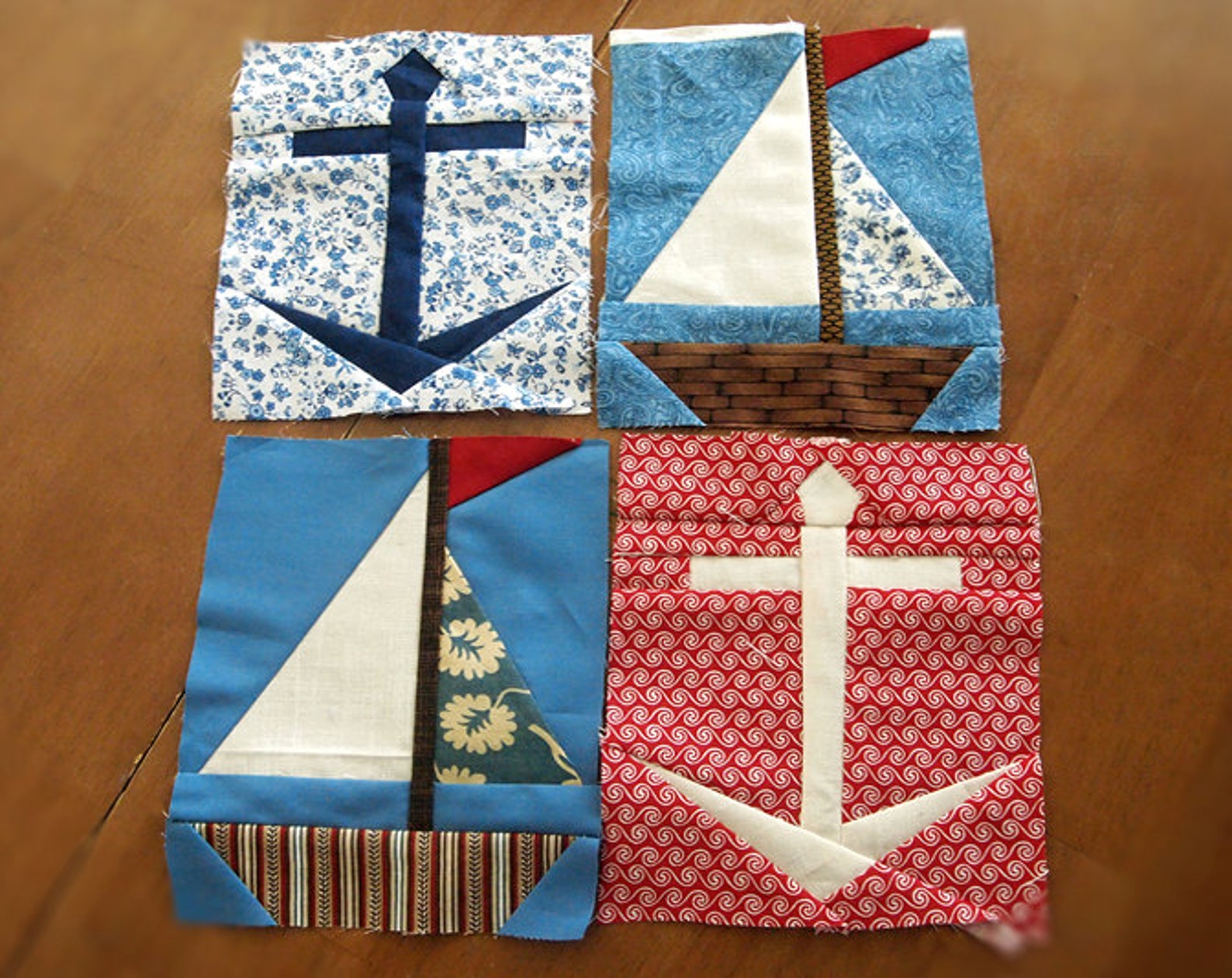 Sailboat Pieced Quilt Pattern in PDF - Etsy