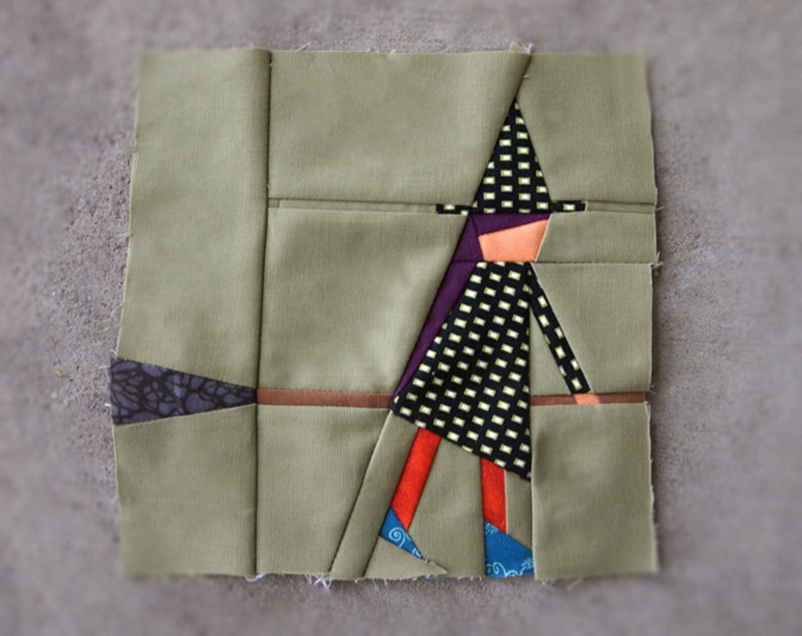 Halloween Special *witch* Paper Pieced Quilt Pattern in PDF - Etsy