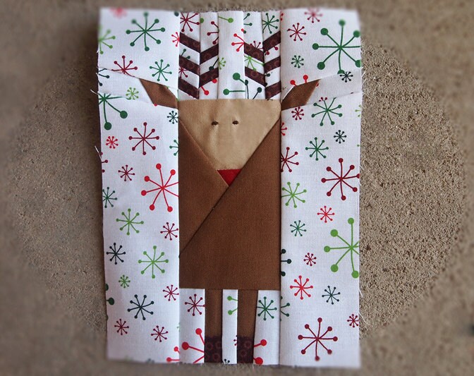 Reindeer Paper Pieced Quilt Pattern - Etsy
