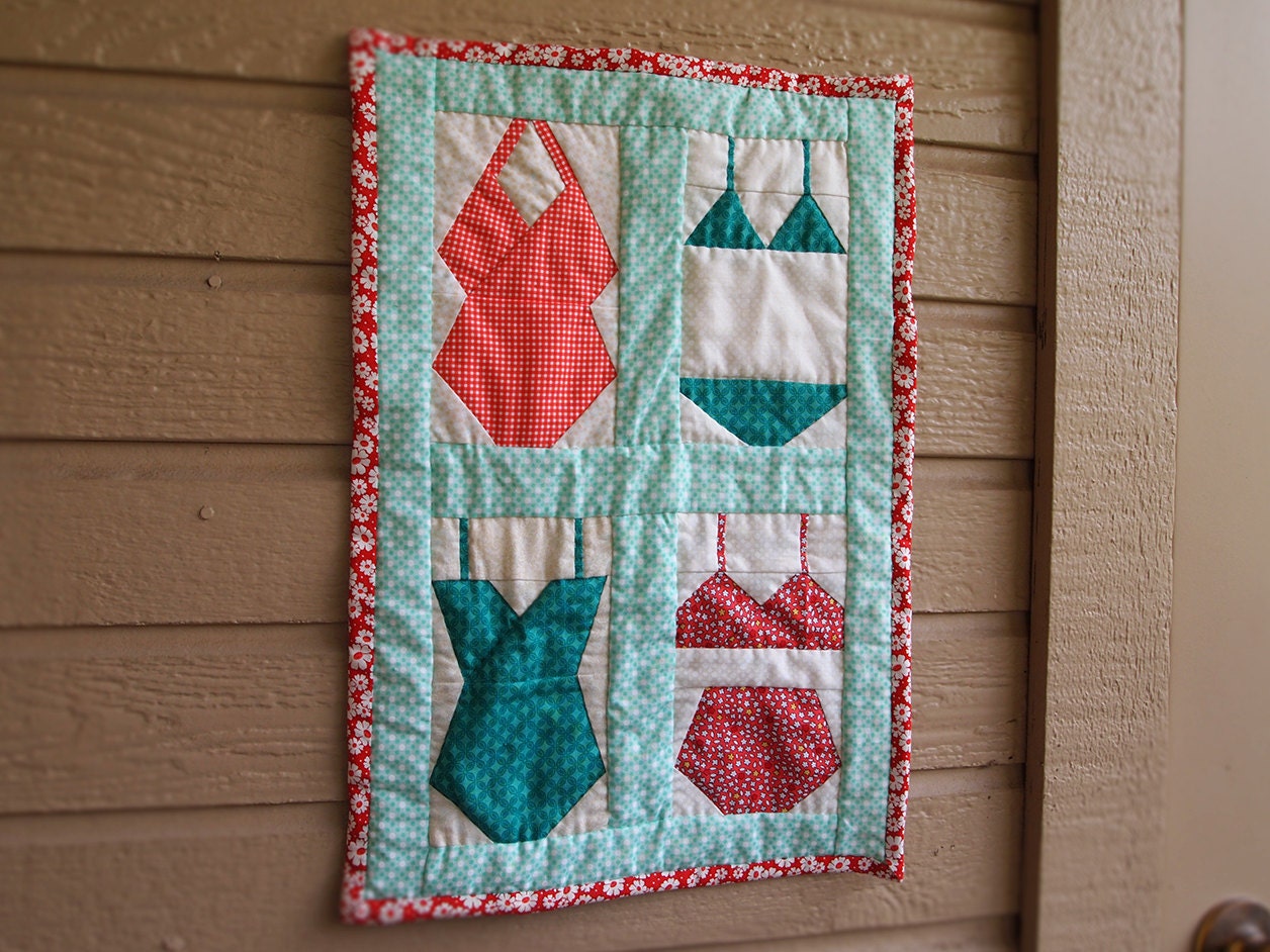 Swimsuit Collection Paper Pieced Quilt Pattern in PDF | Etsy