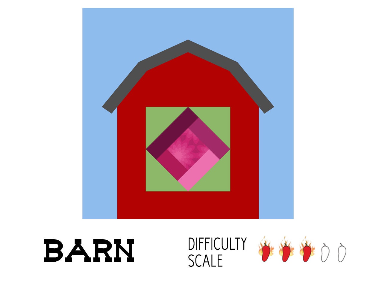 Barn Paper Pieced Quilt Pattern in PDF - Etsy Canada
