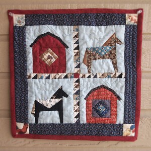 Barn Paper Pieced Quilt Pattern in PDF - Etsy