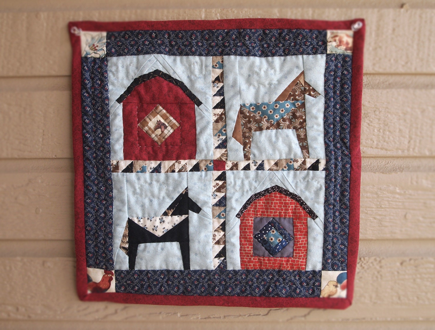 Barn Paper Pieced Quilt Pattern in PDF - Etsy
