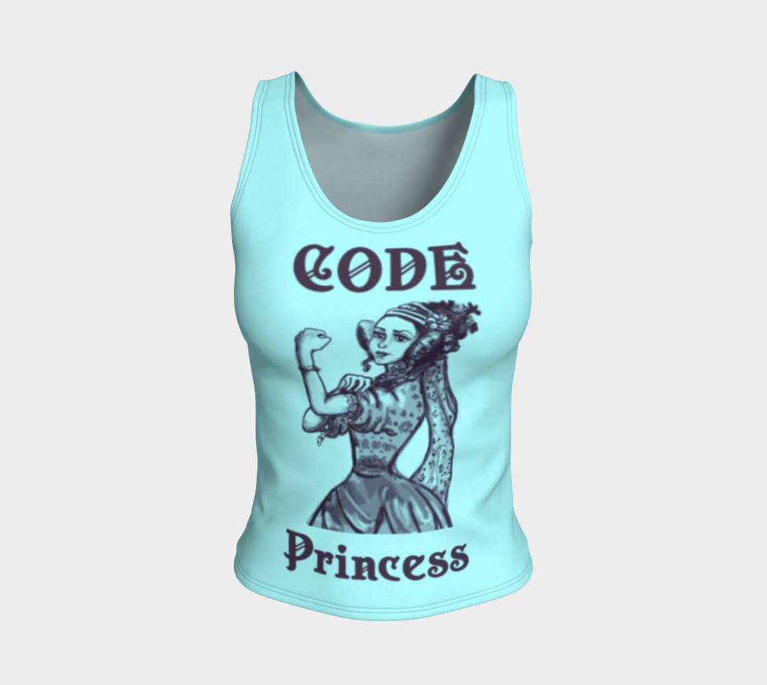 Ada Lovelace CODE Princess We Can Do It, Art Print Yoga Tank Top Chic ...