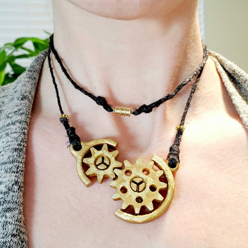 Gear Necklace - Etsy