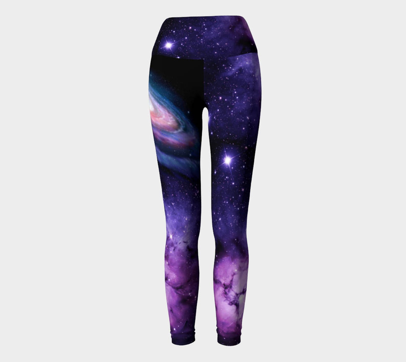 Milky Way Galaxy Space Leggings, Art Printed Science Theme Pants Nebula ...