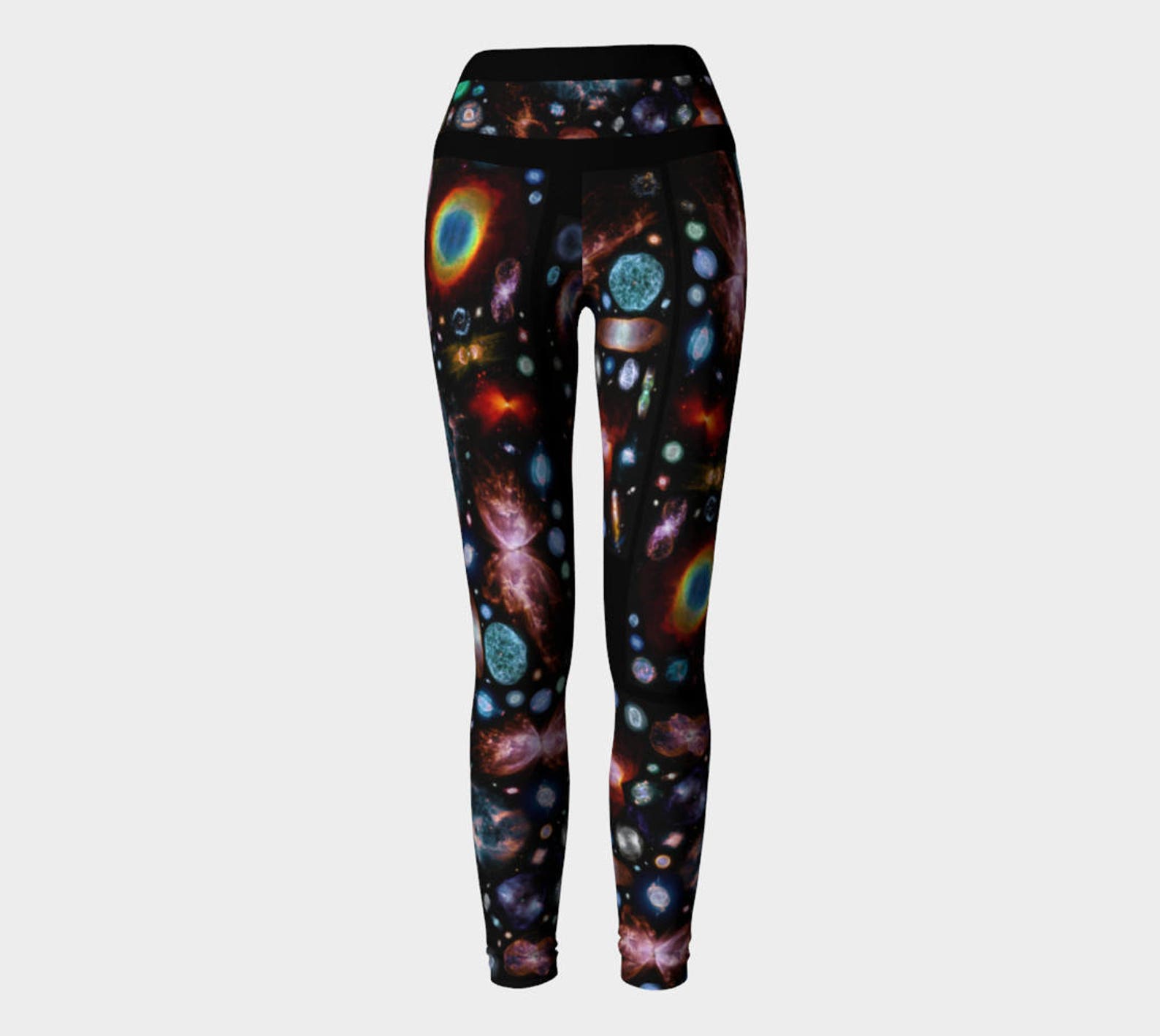 Nebula Space Leggings, Art Printed Science Theme Pants, Galaxy NASA ...