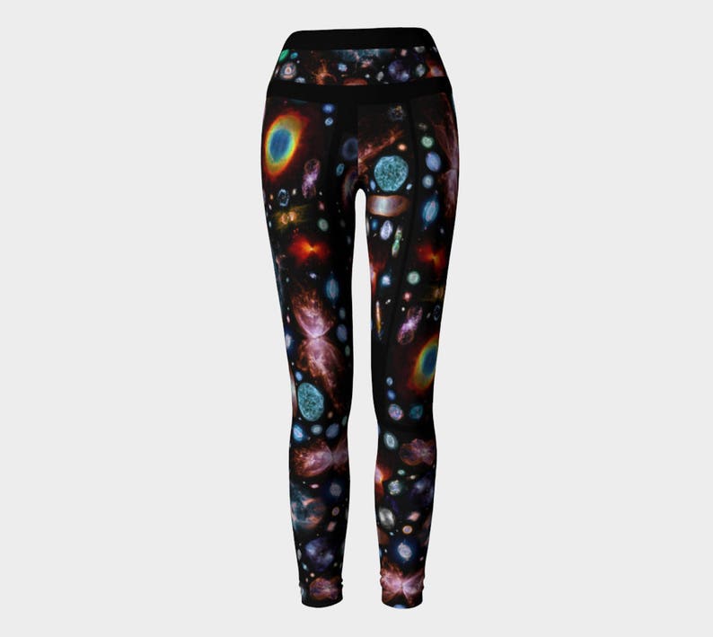 Nebula Space Leggings, Art Printed Science Theme Pants, Galaxy NASA ...