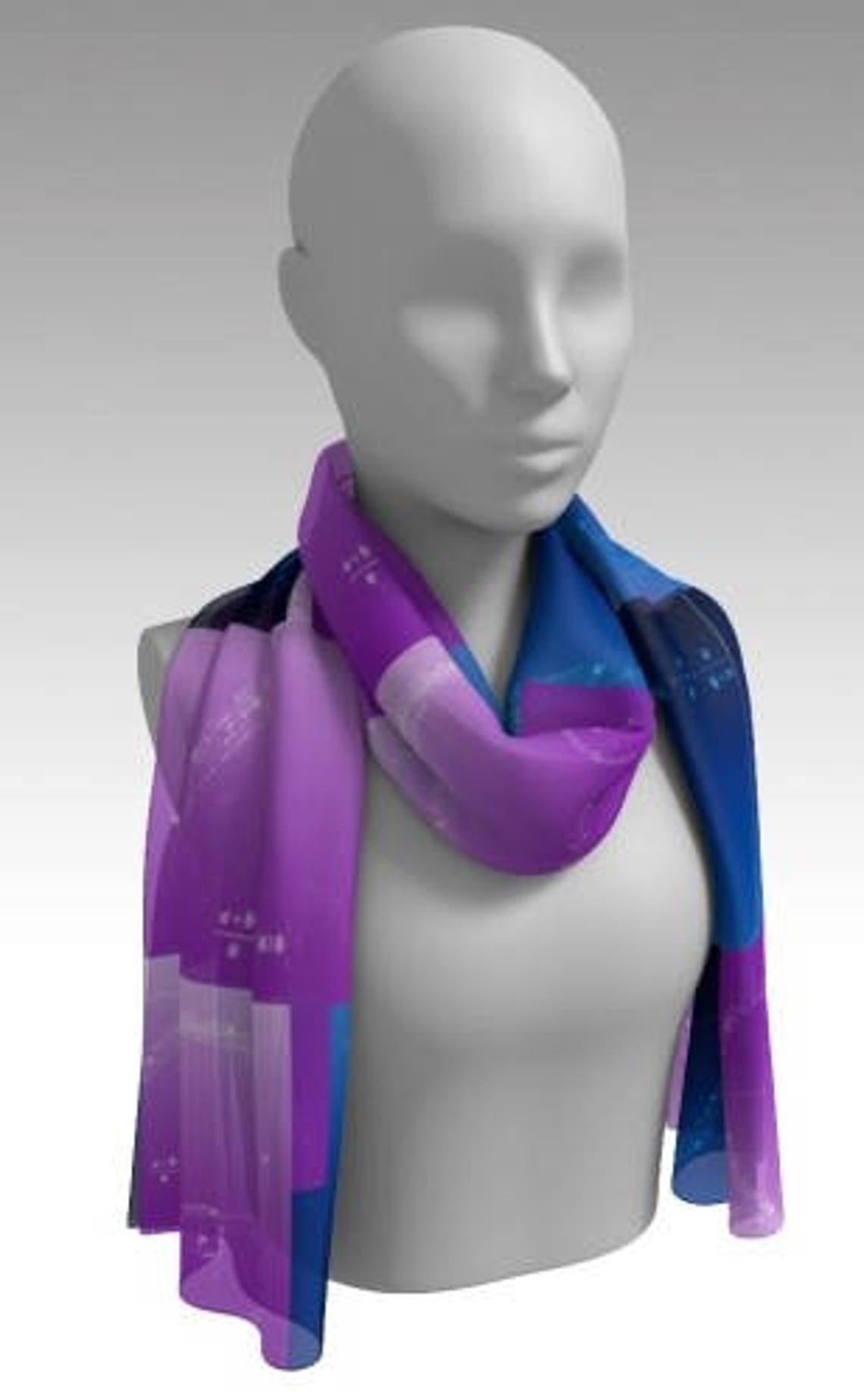 Fibonacci Sequence Scarf Golden Ratio Fashion Accessory High - Etsy