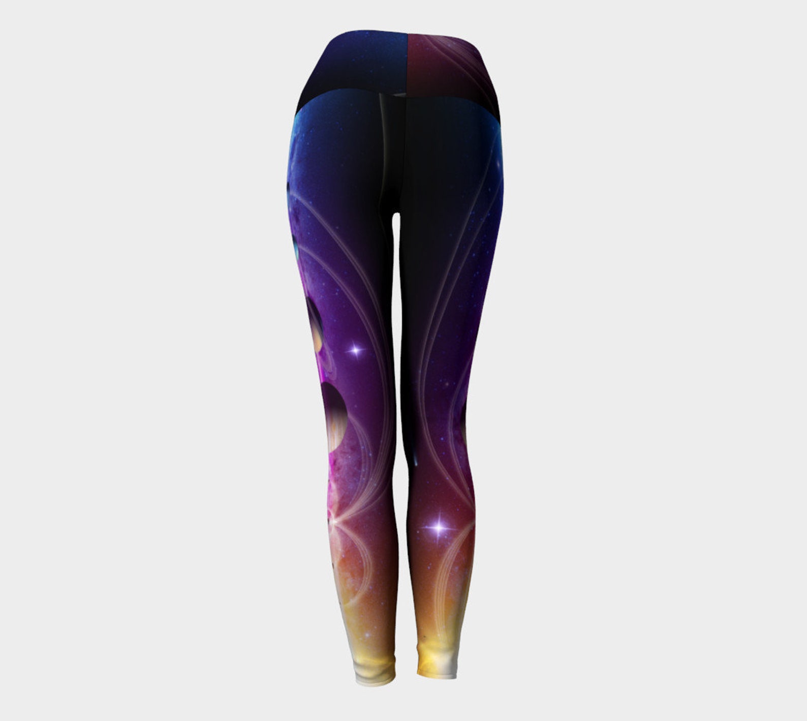 Solar System Leggings Art Printed Science Theme Yoga Pants - Etsy