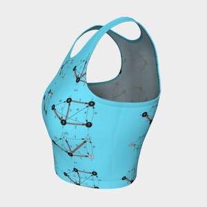 Dijkstras Algorithm Graph Crop Tank Top Sports Bra Handmade High ...