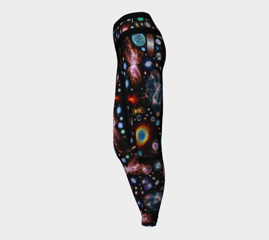 Nebula Space Leggings, Art Printed Science Theme Pants, Galaxy NASA ...
