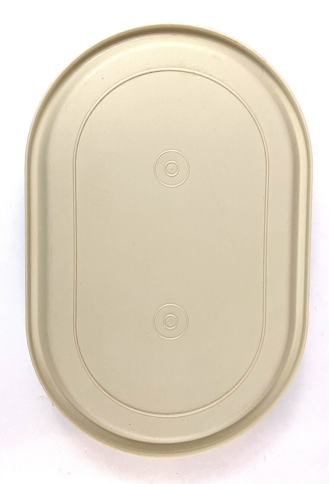 Tupperware Vintage 1328 Almond Oblong Double Server Platter Hot Cold ...