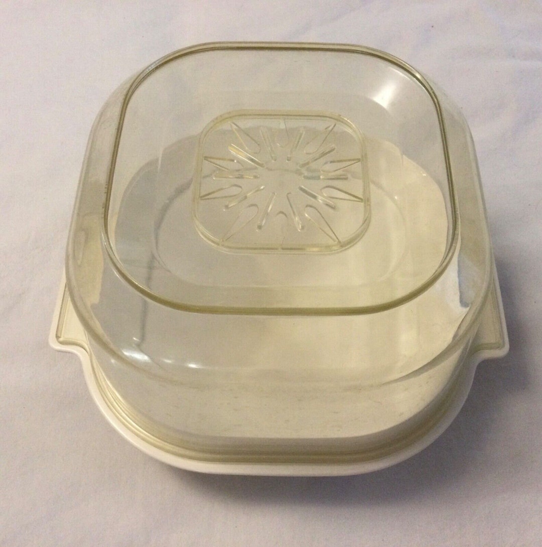 Vintage Rubbermaid Microwave Stackable Cookables Self Buttering Popcorn ...