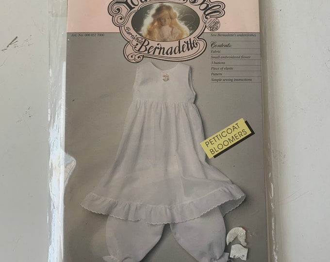 Bernina Bernadette Sew Your Own Doll Petticoat and Bloomers OOP, New - Etsy