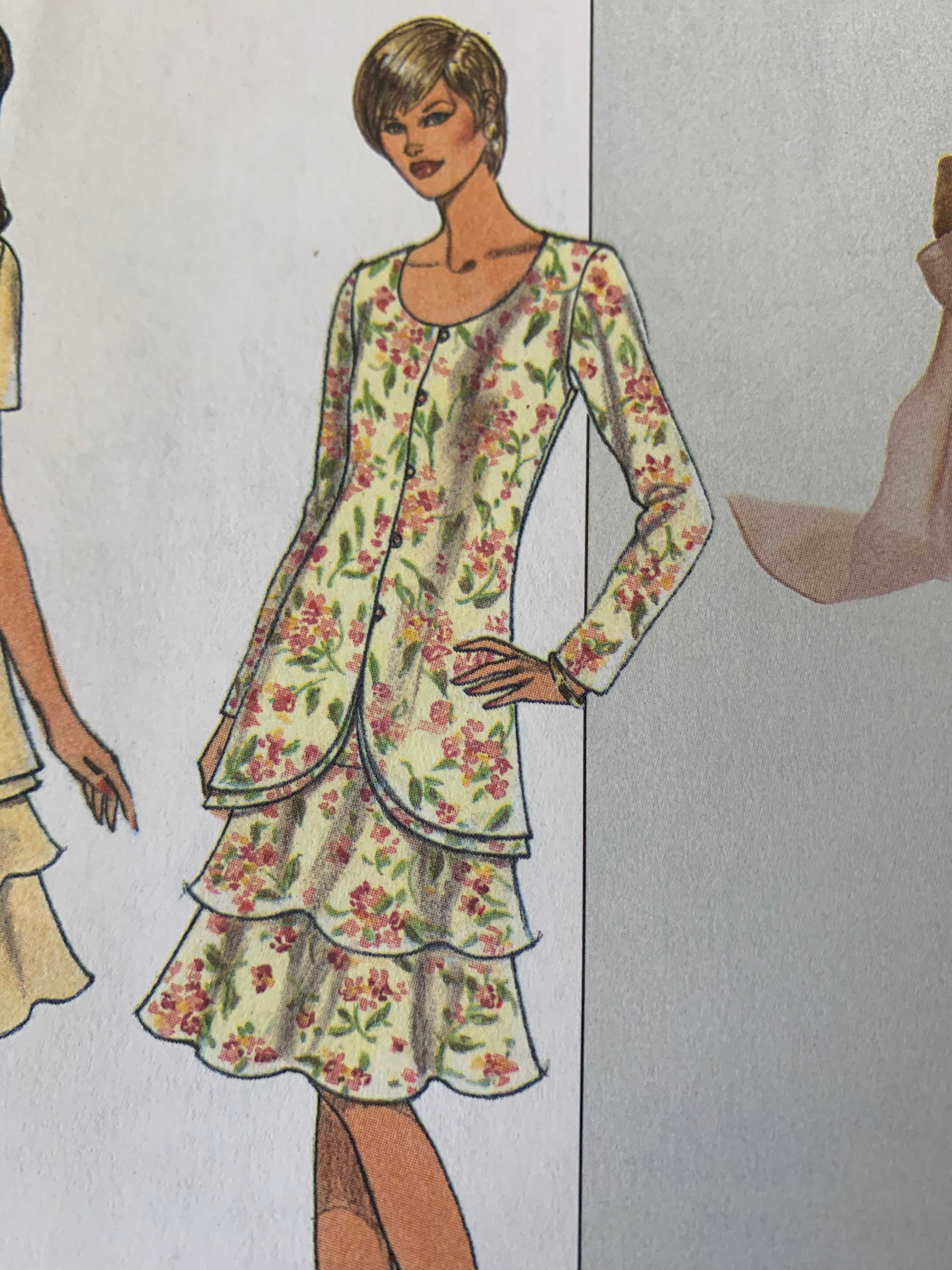 Simplicity 8611 Size 12 14 16 Sewing Pattern UNCUT 2 Pc Dress & Scarf ...