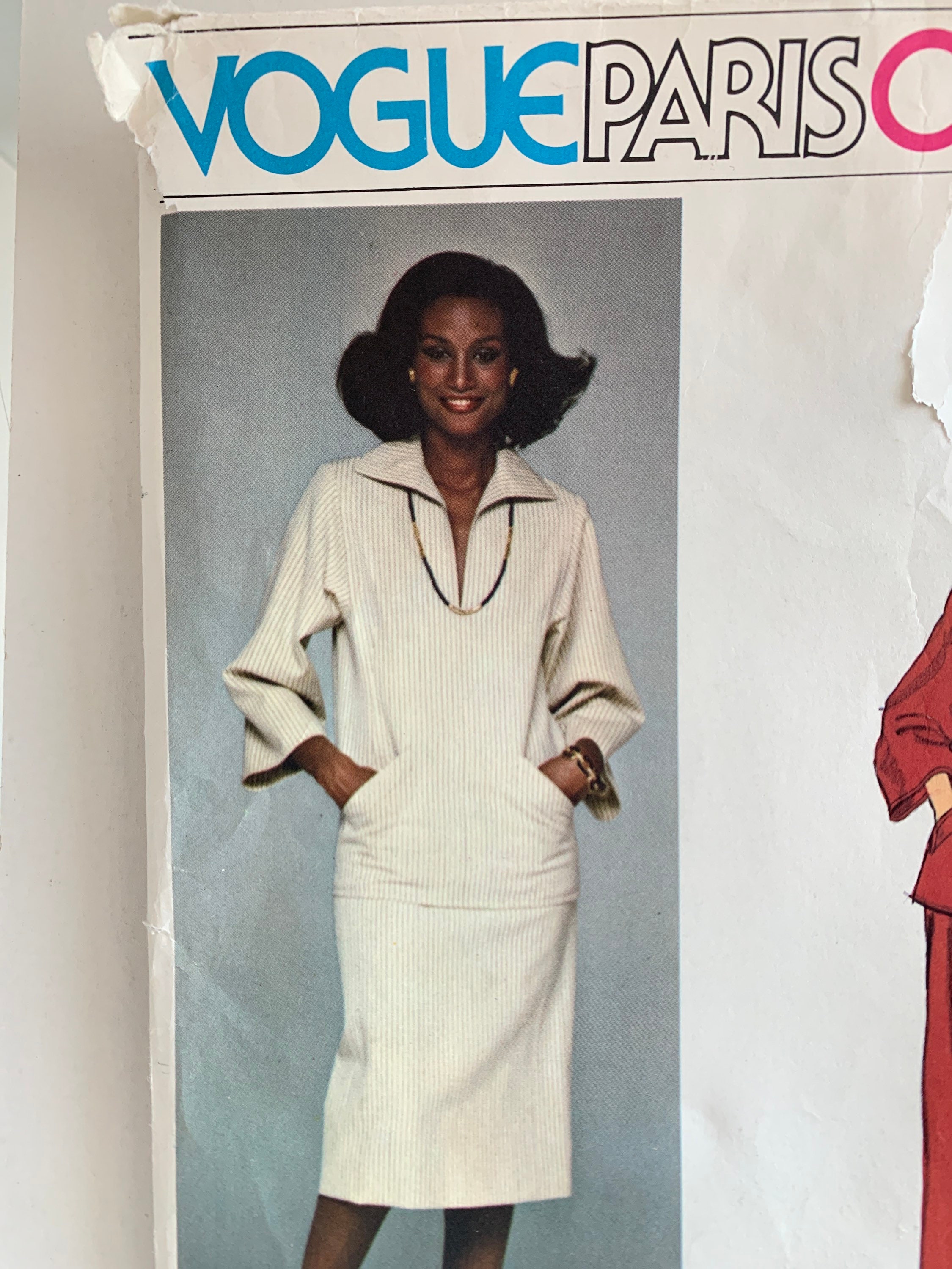 Vogue Paris Original Sewing Pattern Givenchy 1400 Women's Top Skirt ...