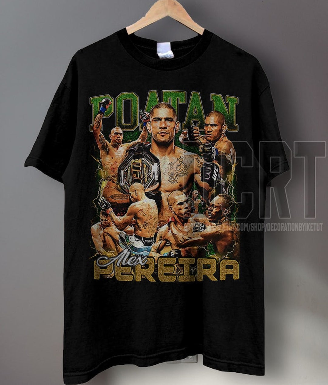 Vintage 90s Graphic Style Alex Pereira T-shirt, Alex Pereira Shirt ...