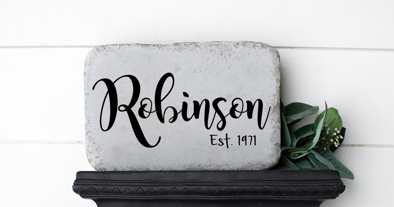 Last Name Garden Stone Front Porch Decor Family - Etsy