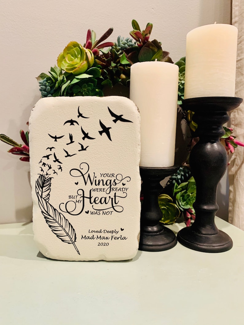 Memorial Stone Sympathy Gift Memorial Garden Stone - Etsy