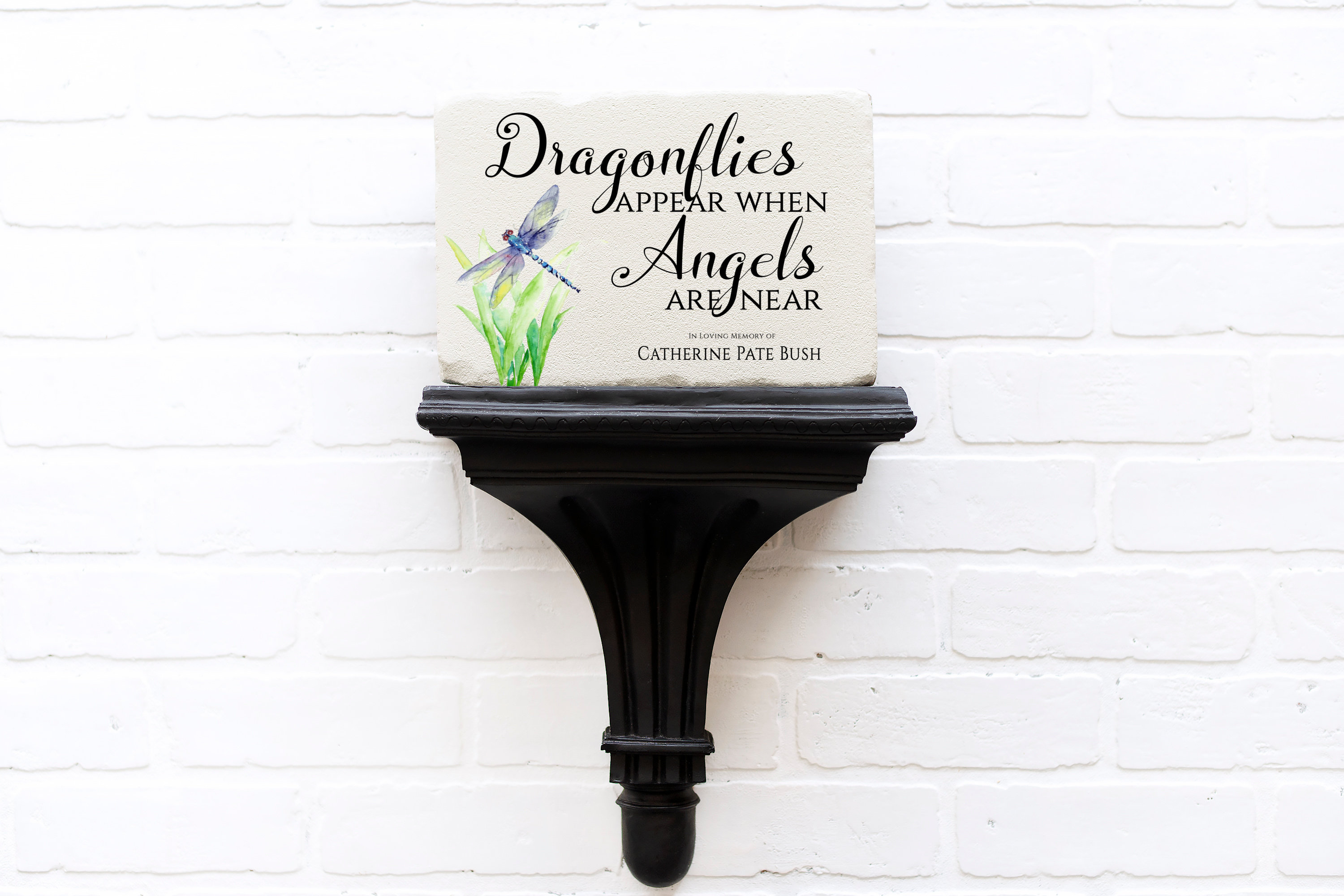 Dragonfly Memorial Stone | Sympathy Gift | Dragonflies Appear When ...