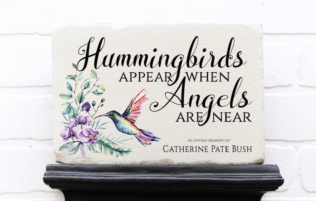 Hummingbird Memorial Stone | Baby Loss | Sympathy Gift | Hummingbirds ...