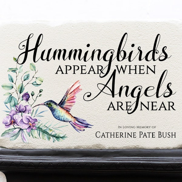 Hummingbird Flower Memorial - Etsy