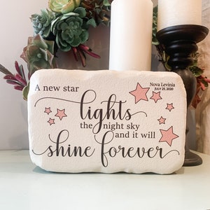 Miscarriage Memorial Stone | Sympathy Gift, New Star Design - Etsy
