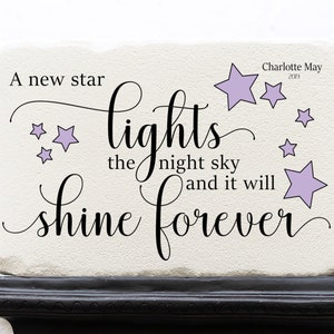 Miscarriage Memorial Stone | Sympathy Gift, New Star Design - Etsy