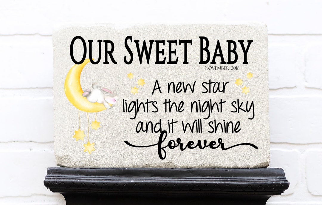Miscarriage Memorial Stone | New Star | Boy or Girl | Temporary Grave ...