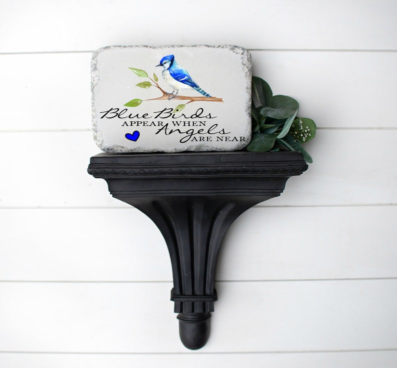 Bluebird Memorial Stone | Remembrance Garden Decor - Etsy