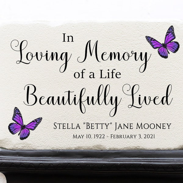 Purple Butterflies Memorial Png - Etsy