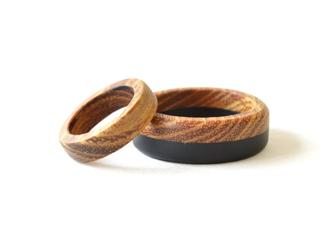 Wood Wedding Ring Custom Engraved Ring Wood Ring | Etsy