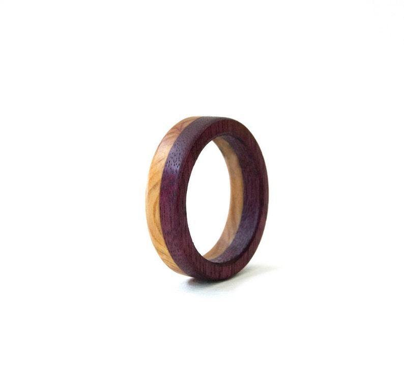 Wood Ring Men Promise Ring for Her Wood Ring Men Wedding - Etsy