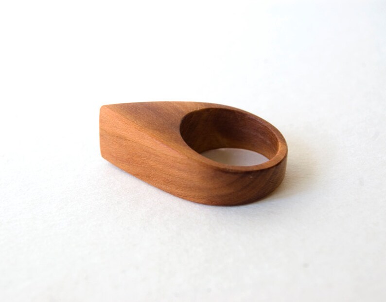 Plum Wood Ring Statement Ring Rings for Women Wood Ring - Etsy