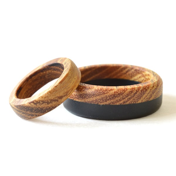 Wooden Ring Set - Etsy