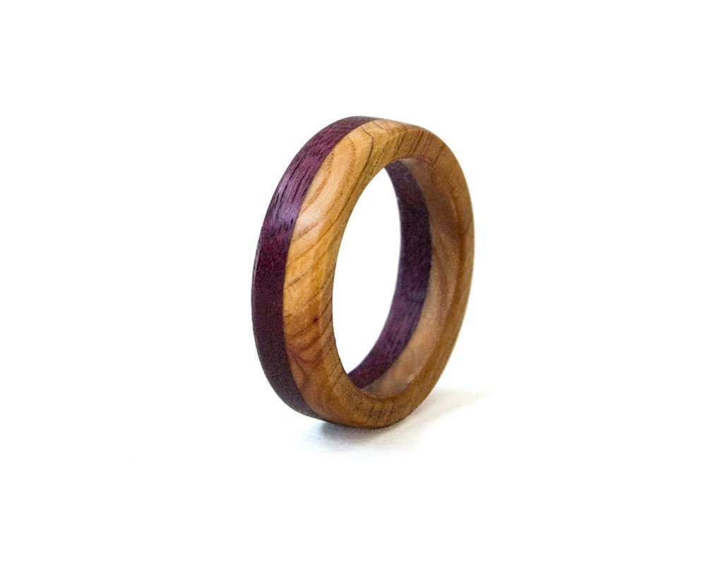 Wood Ring Men Promise Ring for Her Wood Ring Men Wedding | Etsy
