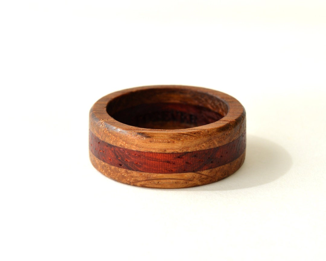 Whiskey Barrel Ring, Wooden Ring, Oak Ring, Promise Ring for Him ...
