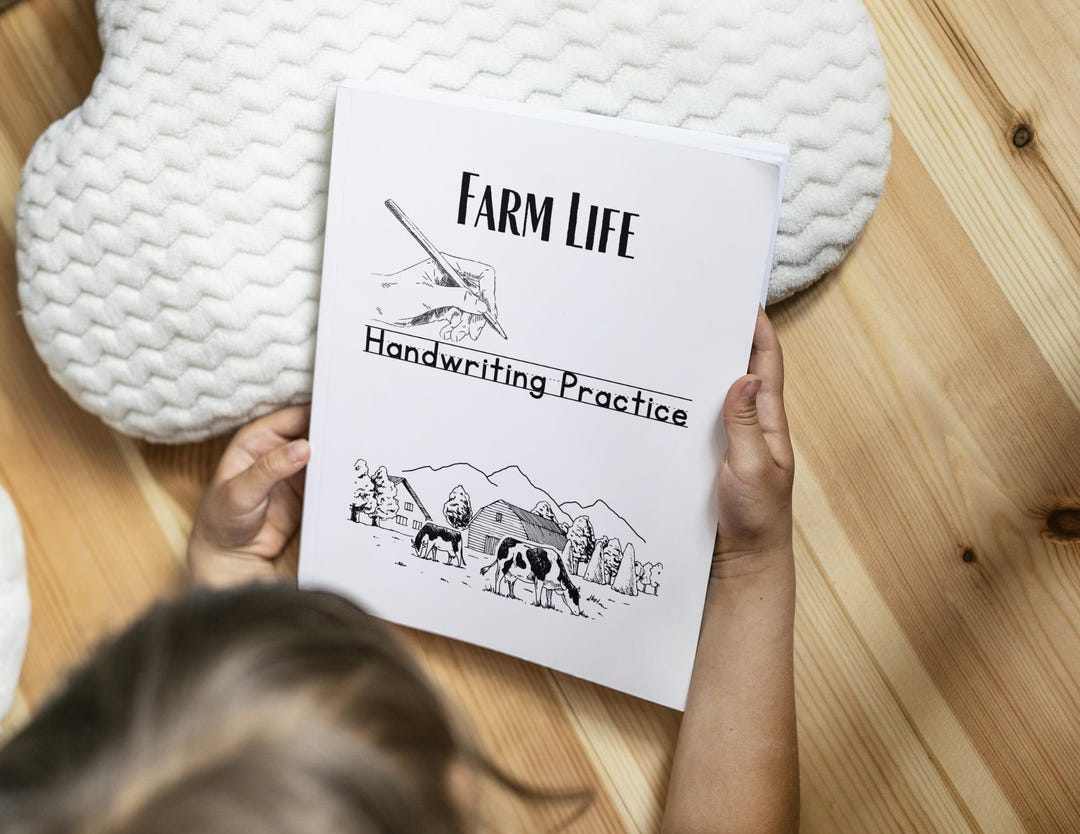 Vintage Farm-themed Printable Educational Handwriting Practice ...