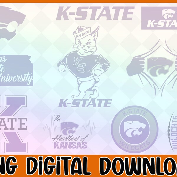 K State Logo Svg - Etsy