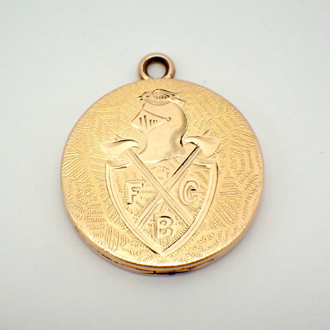 Knights of Pythias FCB Fraternal Locket Pendant Gold Filled - Etsy