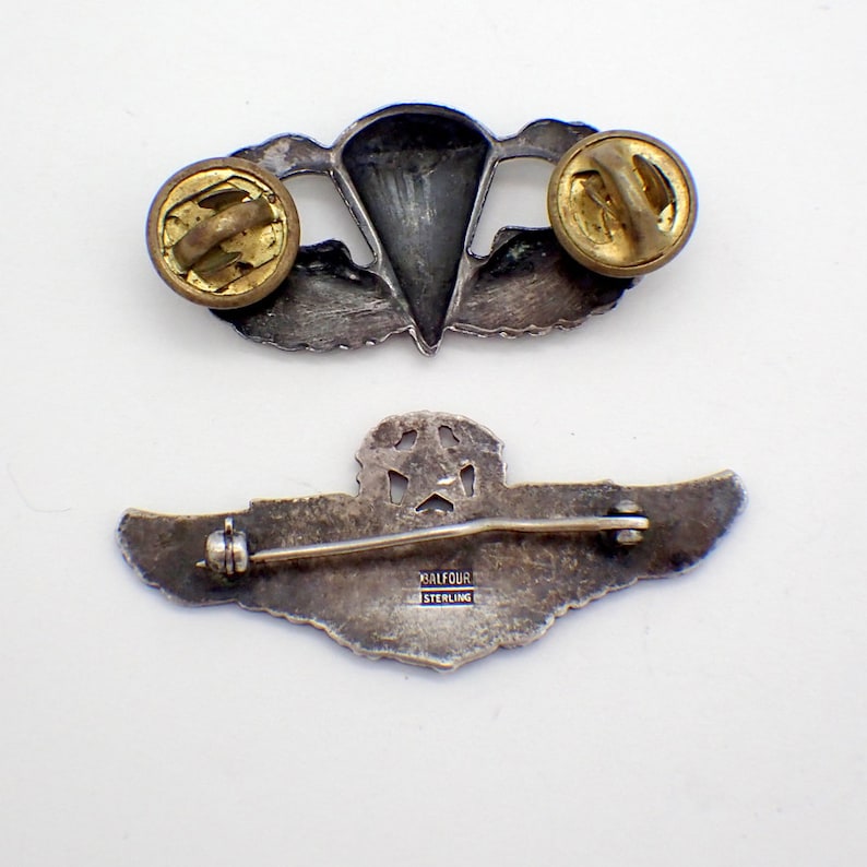 US Army Military Wing Badges Pair Sterling Silver - Etsy