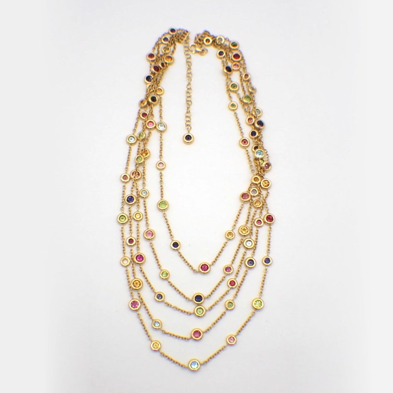 Multi Chain Necklace - Etsy