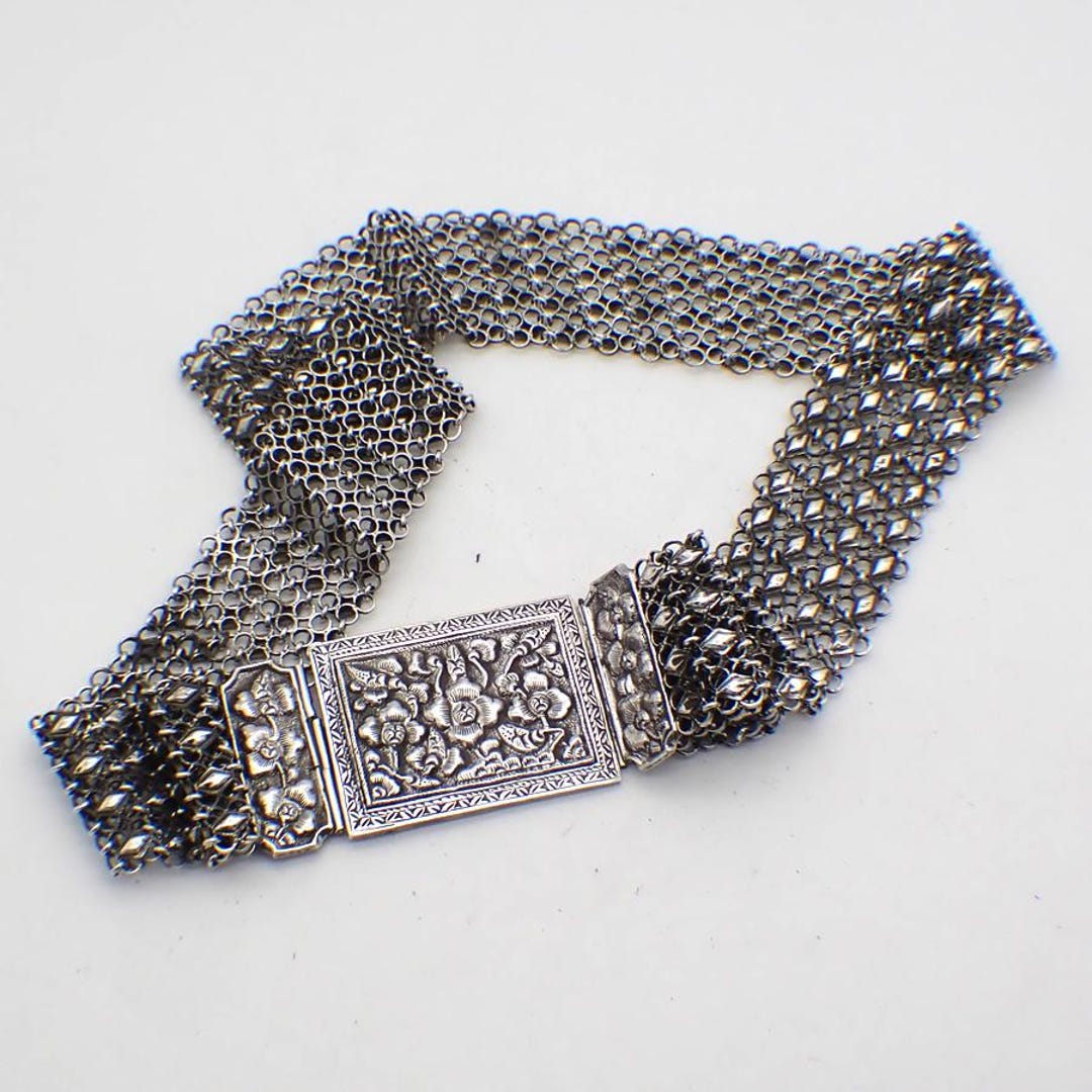 South East Asian Silver Mesh Chain Belt - Etsy