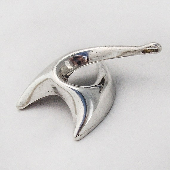 Handmade Modernist Abstract Pendant Hasken Sterling S… - Gem
