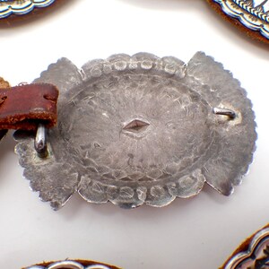 Native American Concho Belt Sterling Silver Leather - Etsy