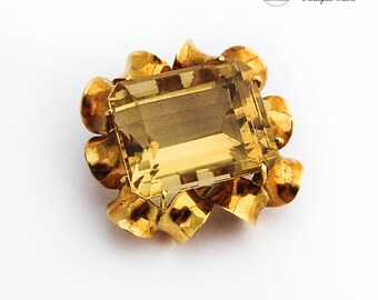 Citrine Brooch - Etsy