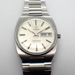 Omega Seamaster Automatic Wrist Watch Day Date Indicator Stainless ...