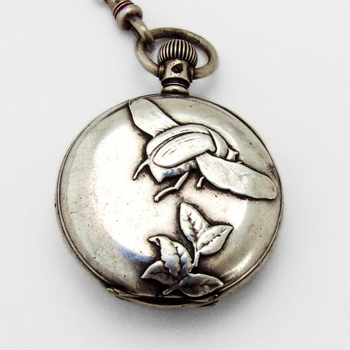 Aesthetic Swiss Pocket Watch Chain Necklace Mixed Metals 935 | Etsy